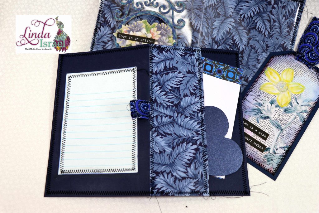 Dark Blue Junk Journal Page Tutorial