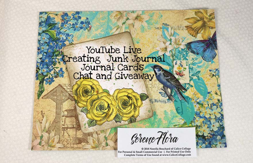 Live Using the Serene Flora Journal Kit - Linda Israel