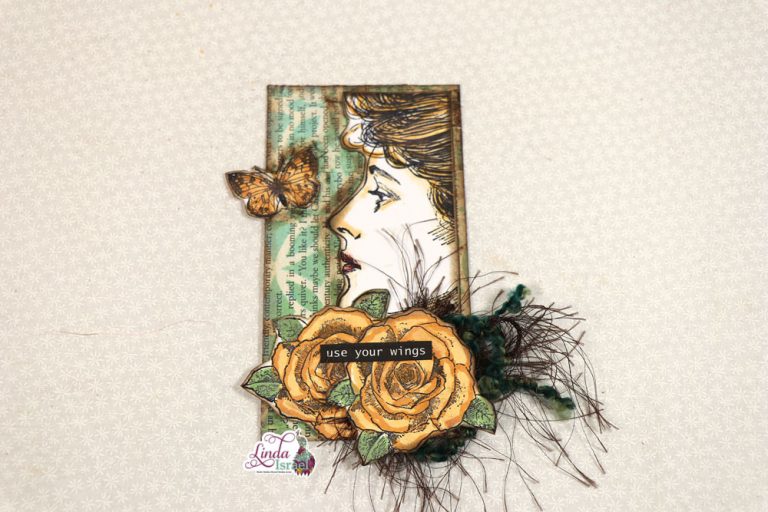 Stenciled and Stamped Journal Card Tutorial