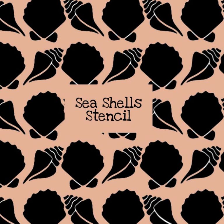 Sea Shells Stencil