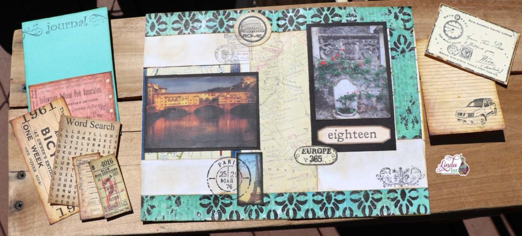 Travelin Through Paris Junk Journal Page Tutorial