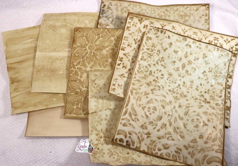 Tutorial Easy Coffee Dyed Papers