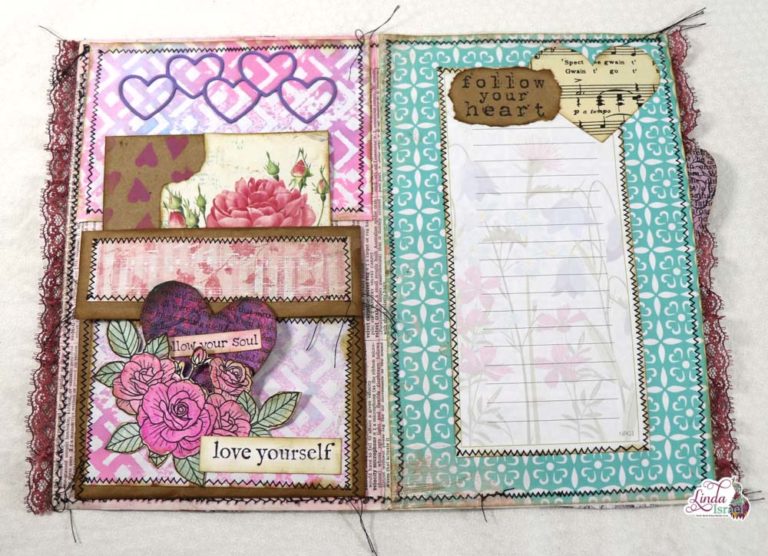 Creating Heart Journal Pages Cards and More