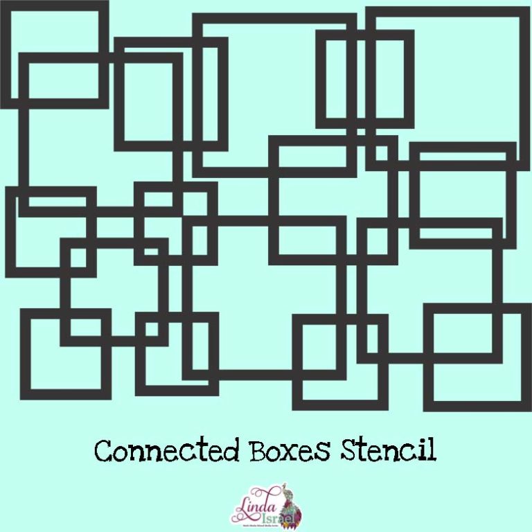 Connected Boxes Stencil