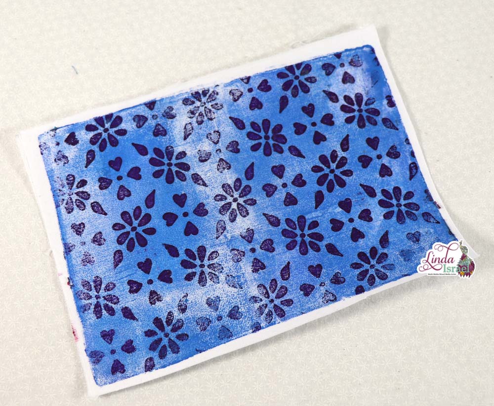 Gel Printing On Fabric Tutorial