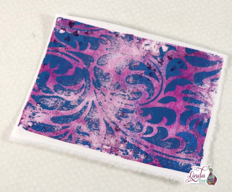 Gel Printing on Fabric Tutorial